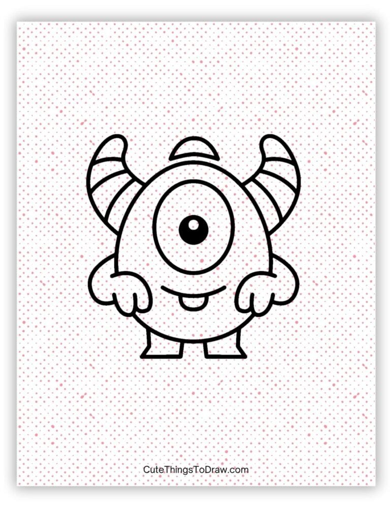 Cute Monster Drawing Ideas - Cute Things to Draw