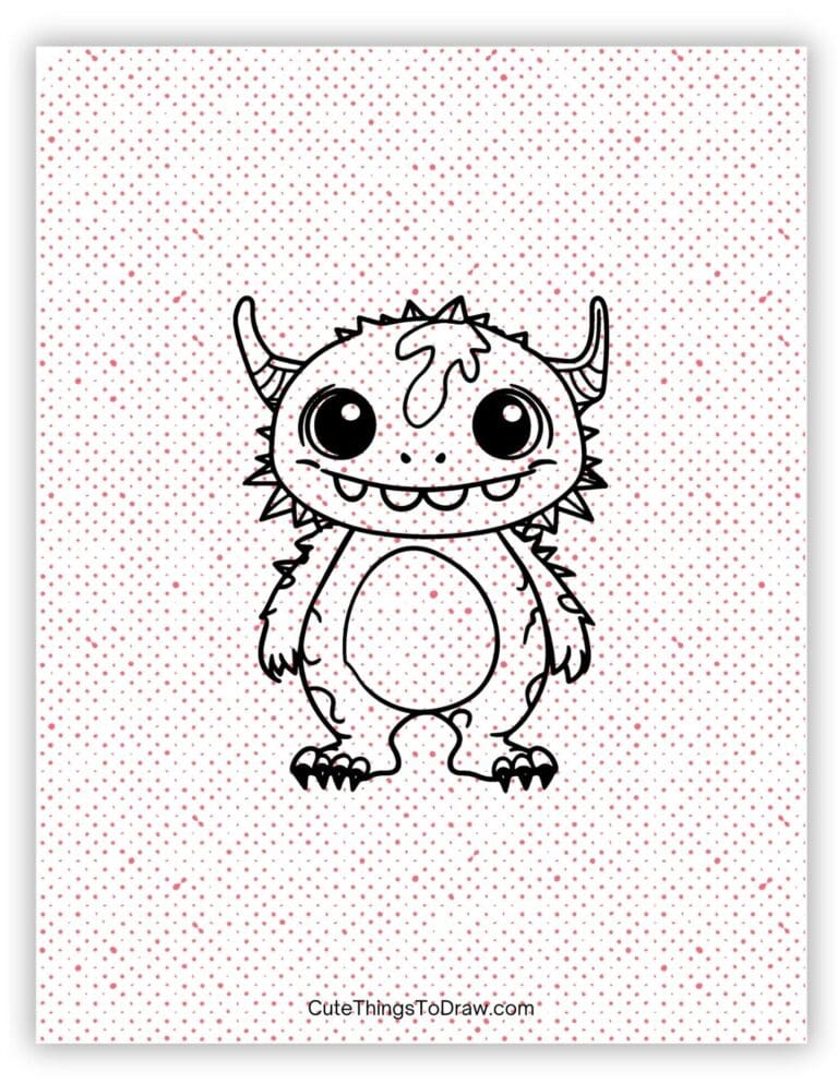 Cute Monster Drawing Ideas - Cute Things to Draw