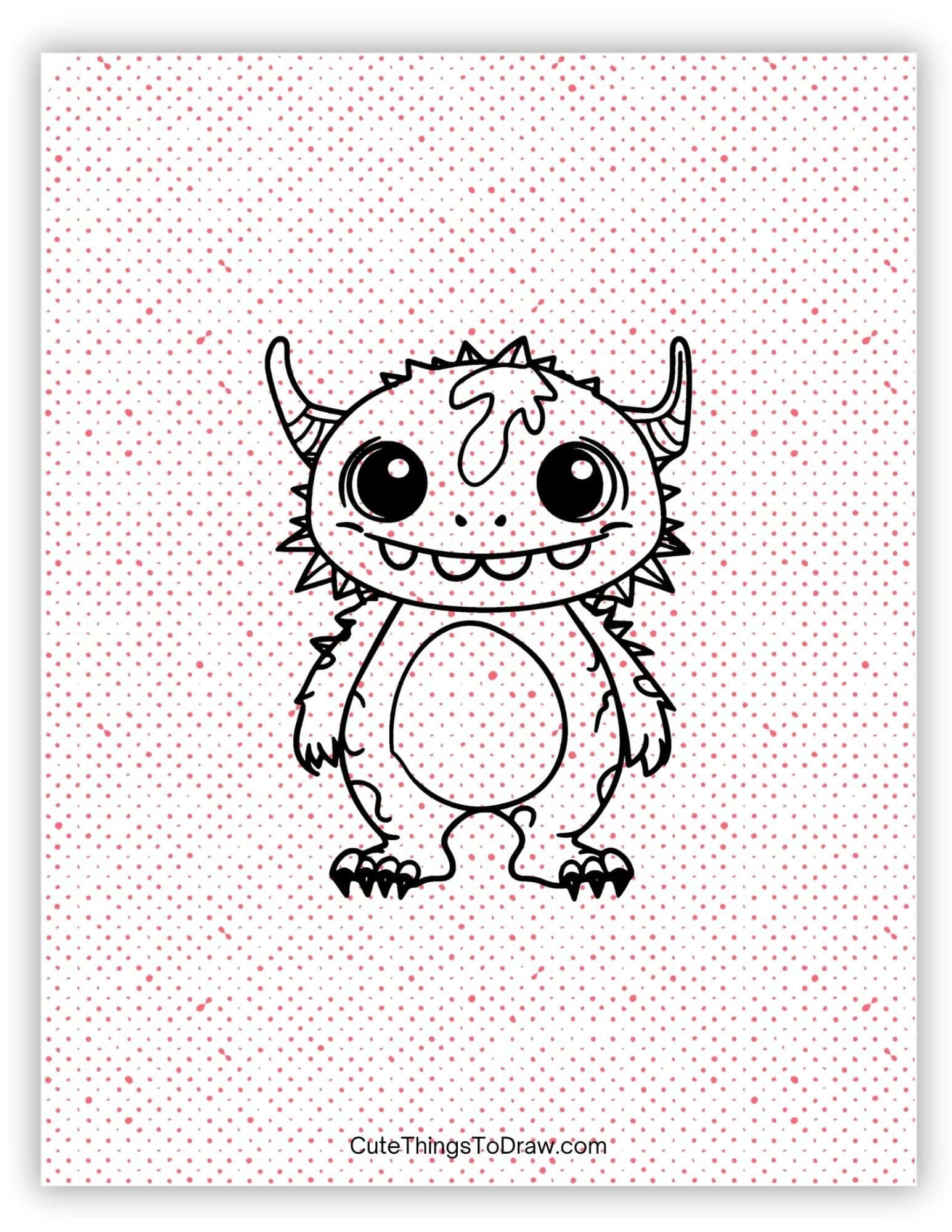 Cute Monster Drawing Ideas - Cute Things to Draw