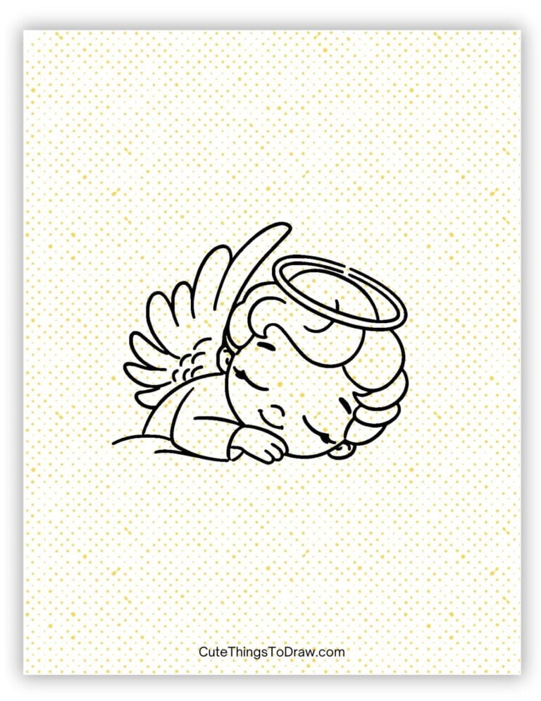 Cute Angel Drawing Ideas - Cute Things to Draw
