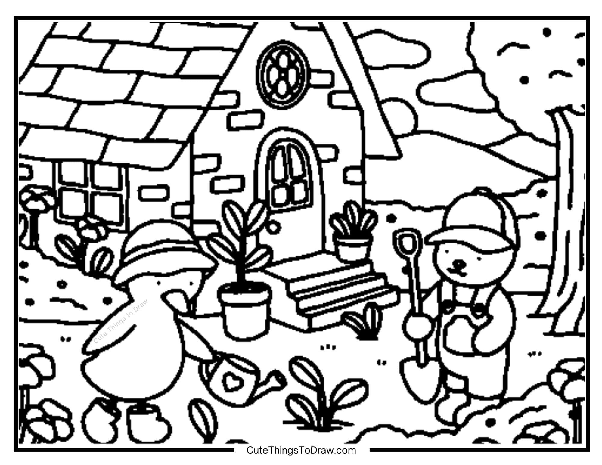 Cute Bobbie Goods and Friends Coloring Pages (Free PDF Printables ...