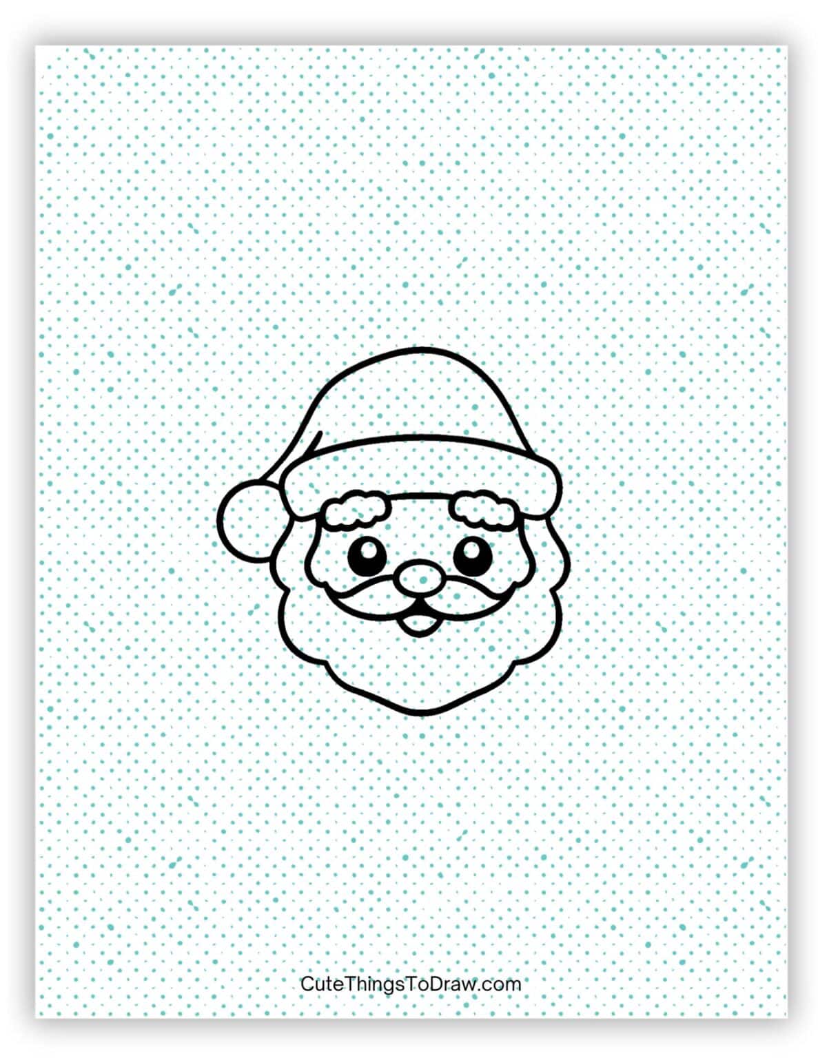 Cute Santa Claus Drawing Ideas - Cute Things to Draw