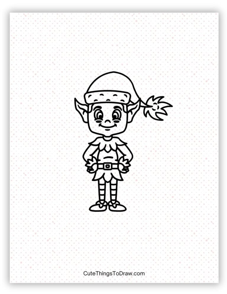 Cute Elf Drawing Ideas - Cute Things to Draw