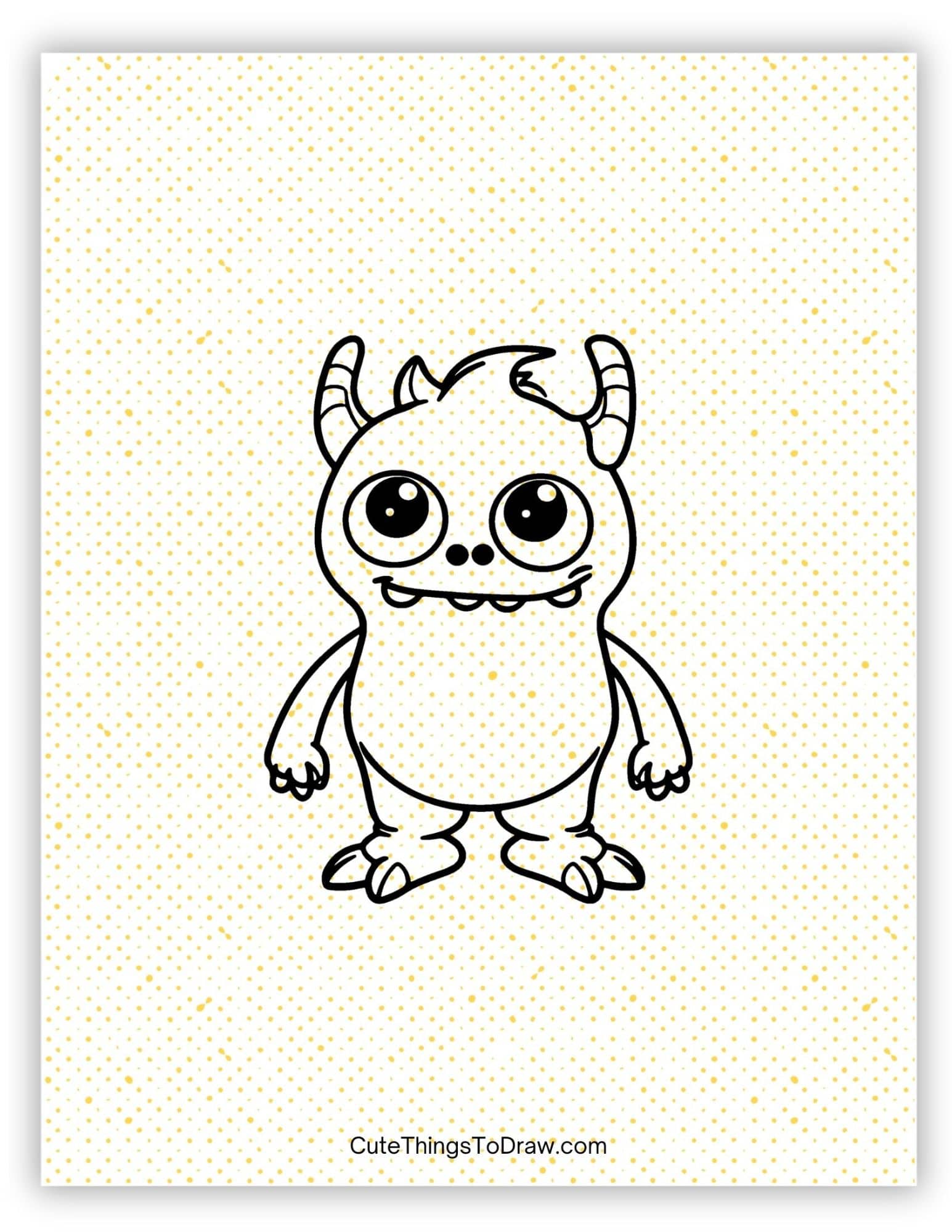 Cute Monster Drawing Ideas - Cute Things to Draw