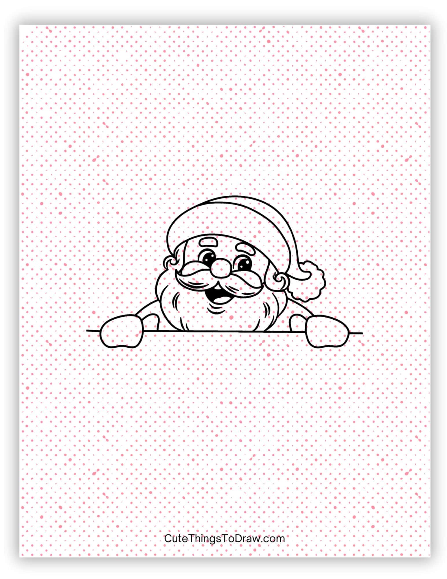 Cute Santa Claus Drawing Ideas - Cute Things to Draw