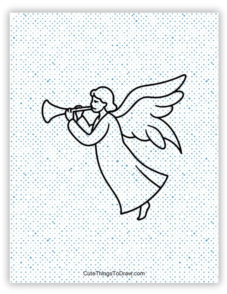 Cute Angel Drawing Ideas - Cute Things to Draw