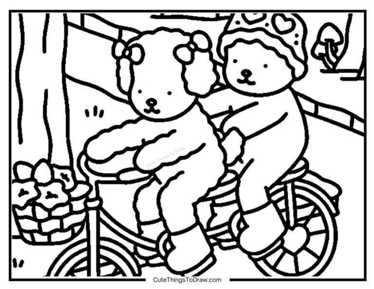 Cute Bobbie Goods and Friends Coloring Pages (Free PDF Printables ...