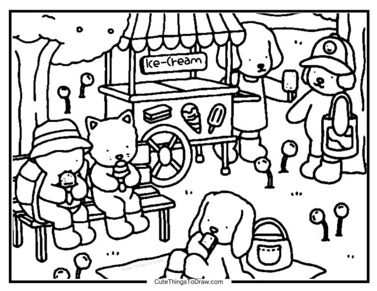 Cute Bobbie Goods and Friends Coloring Pages (Free PDF Printables ...