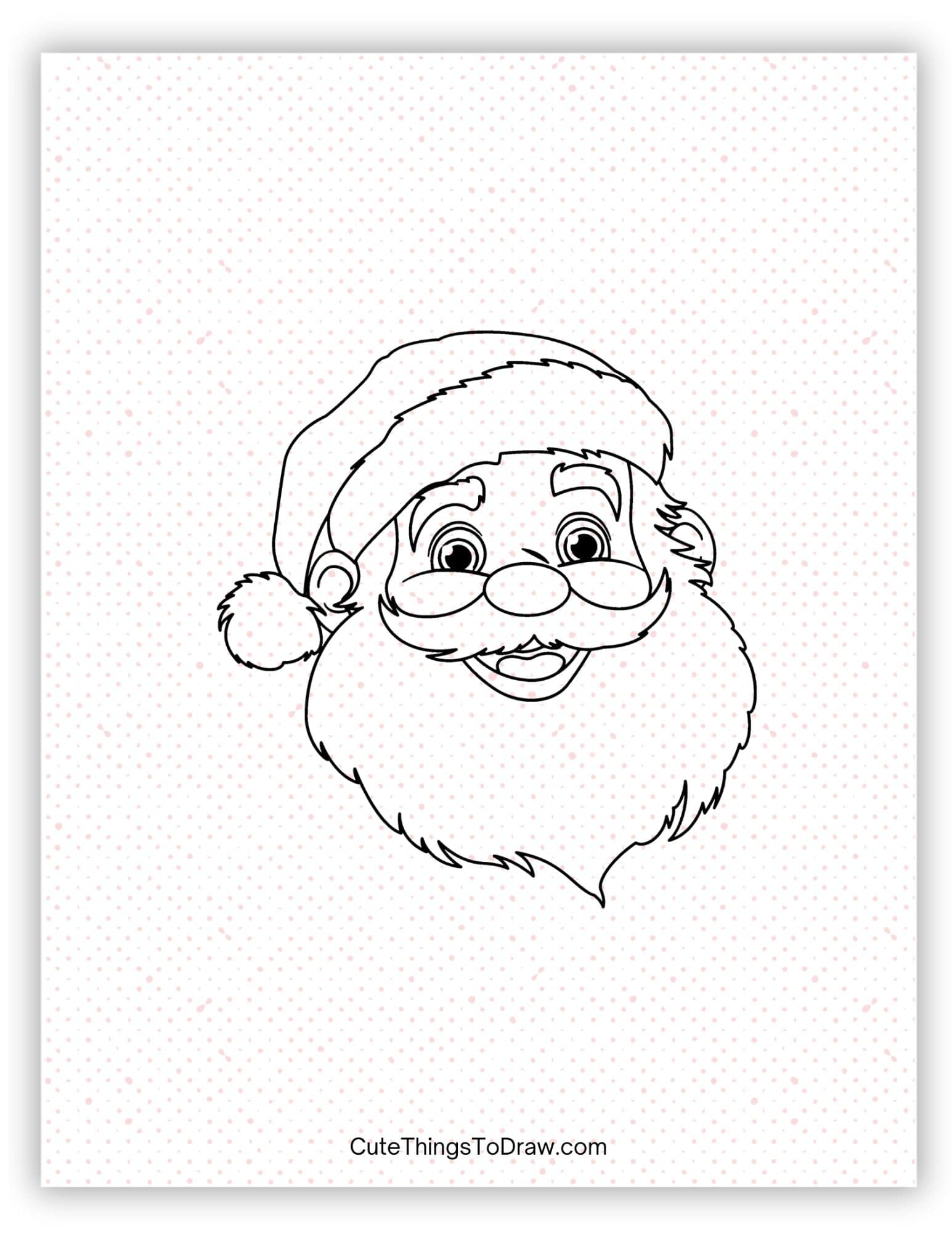 Cute Santa Claus Drawing Ideas - Cute Things to Draw