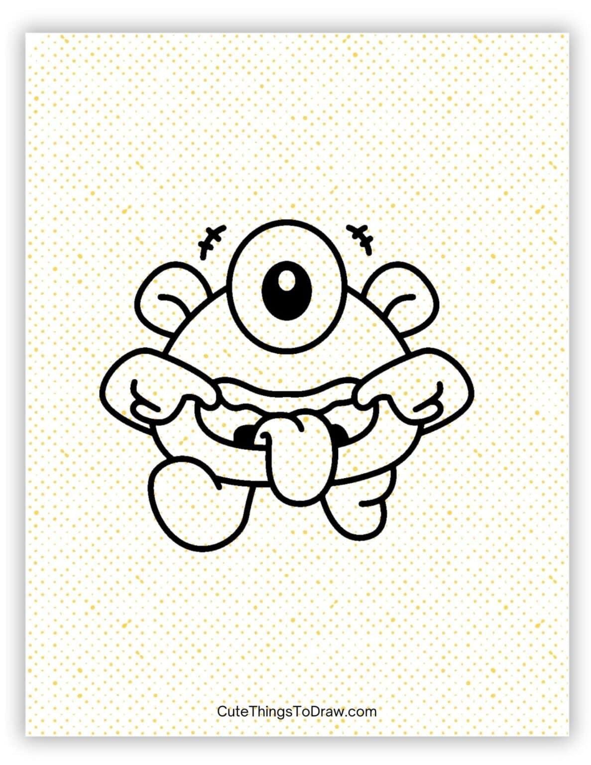 Cute Monster Drawing Ideas - Cute Things to Draw