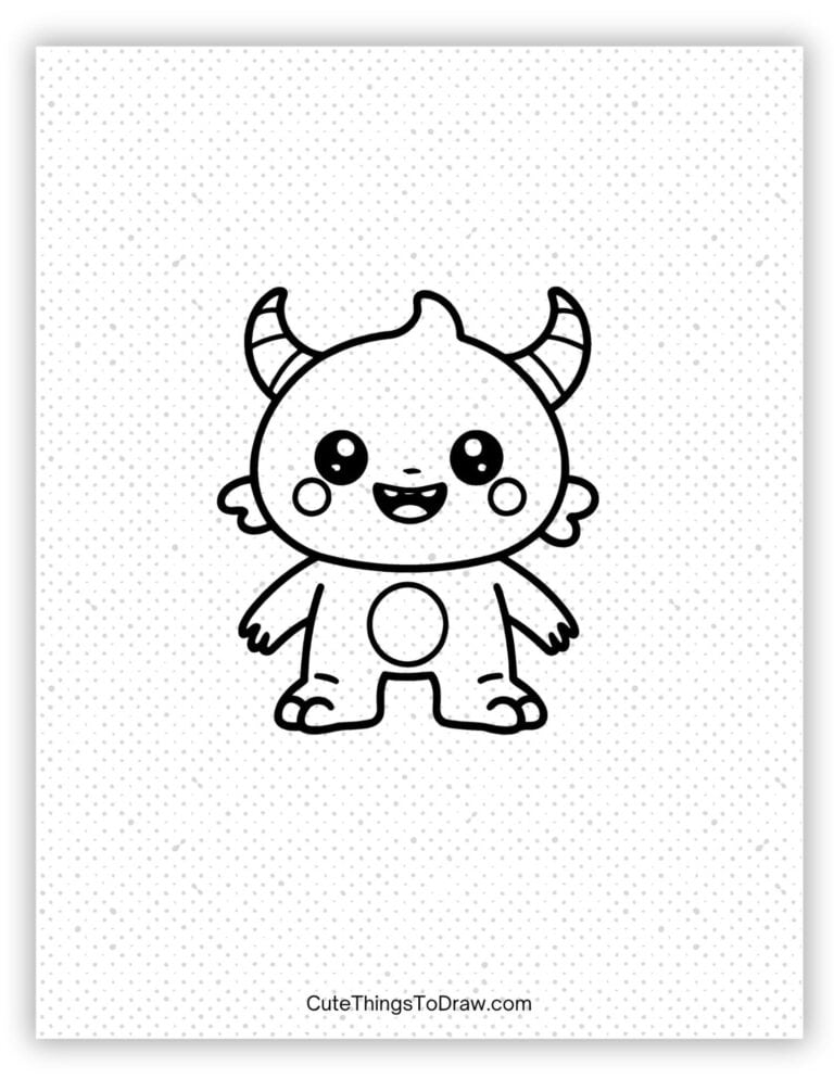 Cute Monster Drawing Ideas - Cute Things to Draw