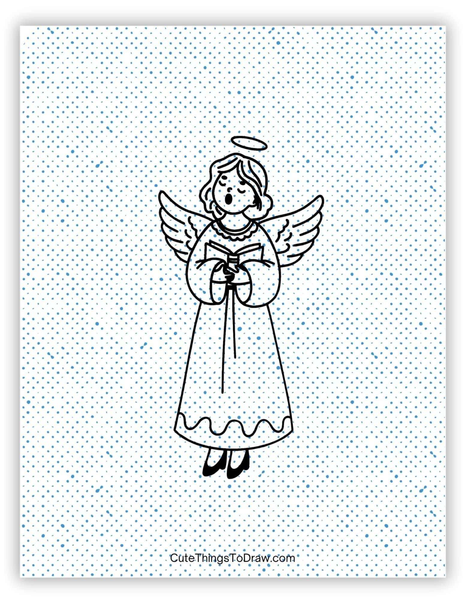 Cute Angel Drawing Ideas - Cute Things to Draw