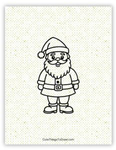 Cute Santa Claus Drawing Ideas - Cute Things to Draw