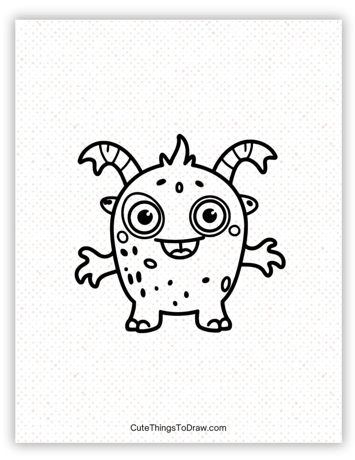 Cute Monster Drawing Ideas - Cute Things to Draw