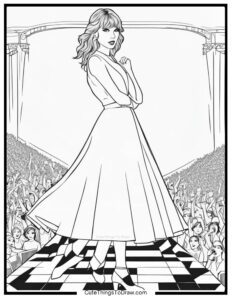 Taylor Swift Coloring Pages (Free PDF Printables) - Cute Things to Draw