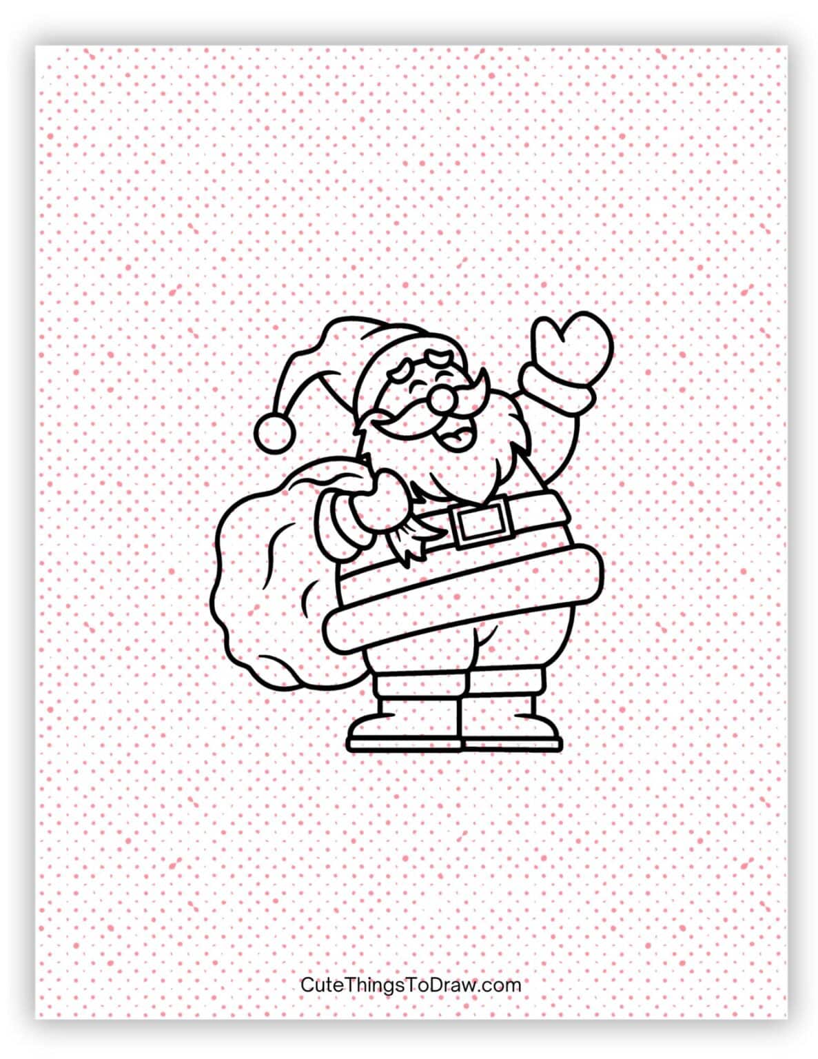 Cute Santa Claus Drawing Ideas - Cute Things to Draw