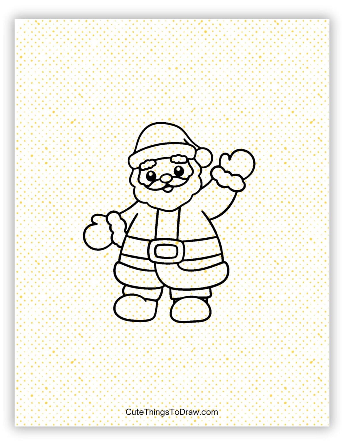 Cute Santa Claus Drawing Ideas - Cute Things to Draw