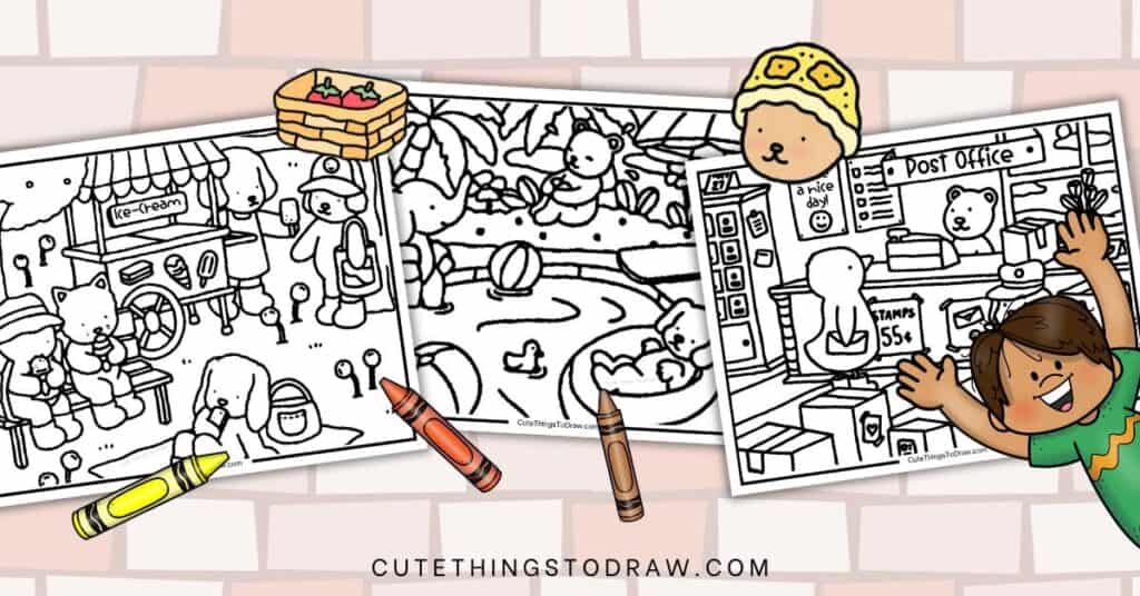 Cute Bobbie Goods and Friends Coloring Pages (Free PDF Printables ...