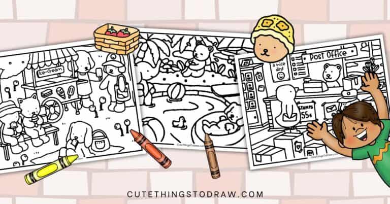 Cute Bobbie Goods and Friends Coloring Pages (Free PDF Printables ...