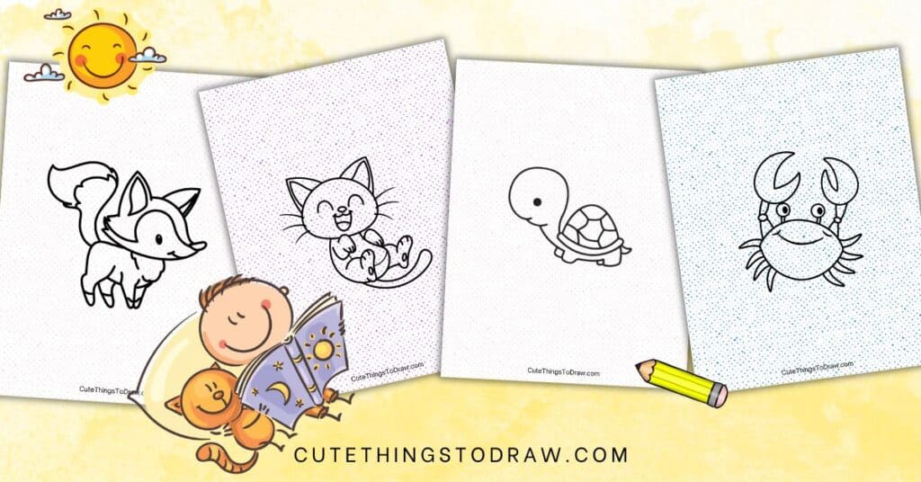 Cute Easy Animals to Draw - Cute Things to Draw