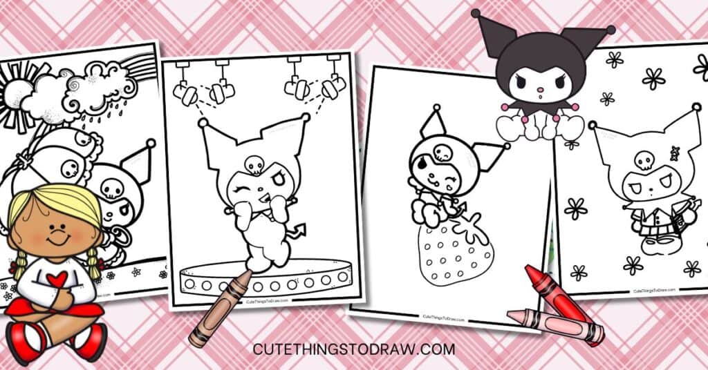 Cute Kuromi Coloring Pages (Free PDF Printables) - Cute Things to Draw