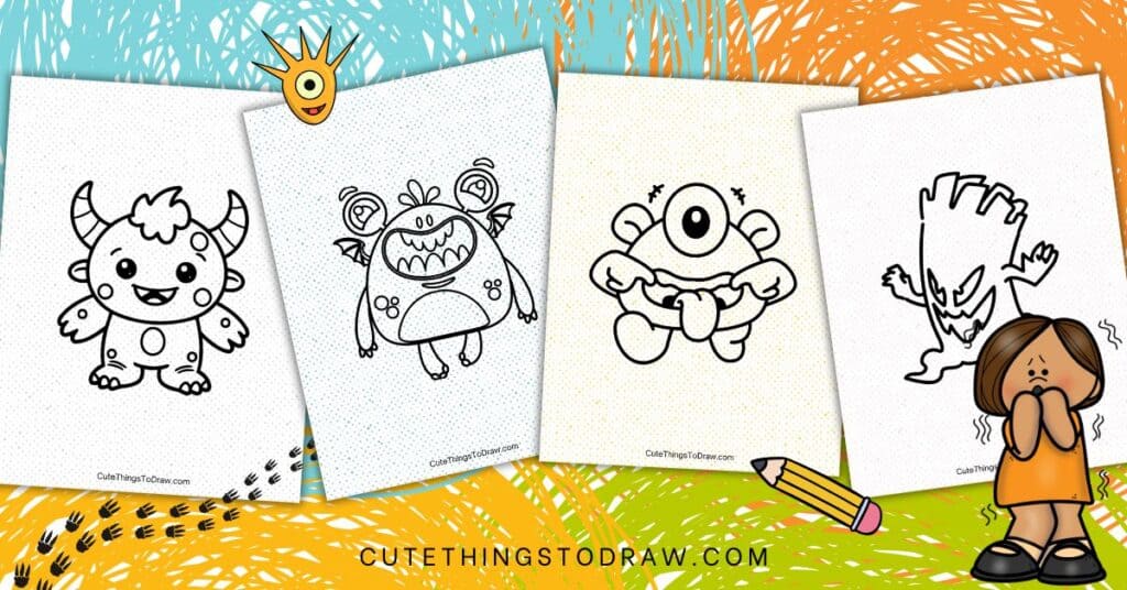 Cute Monster Drawing Ideas - Cute Things to Draw