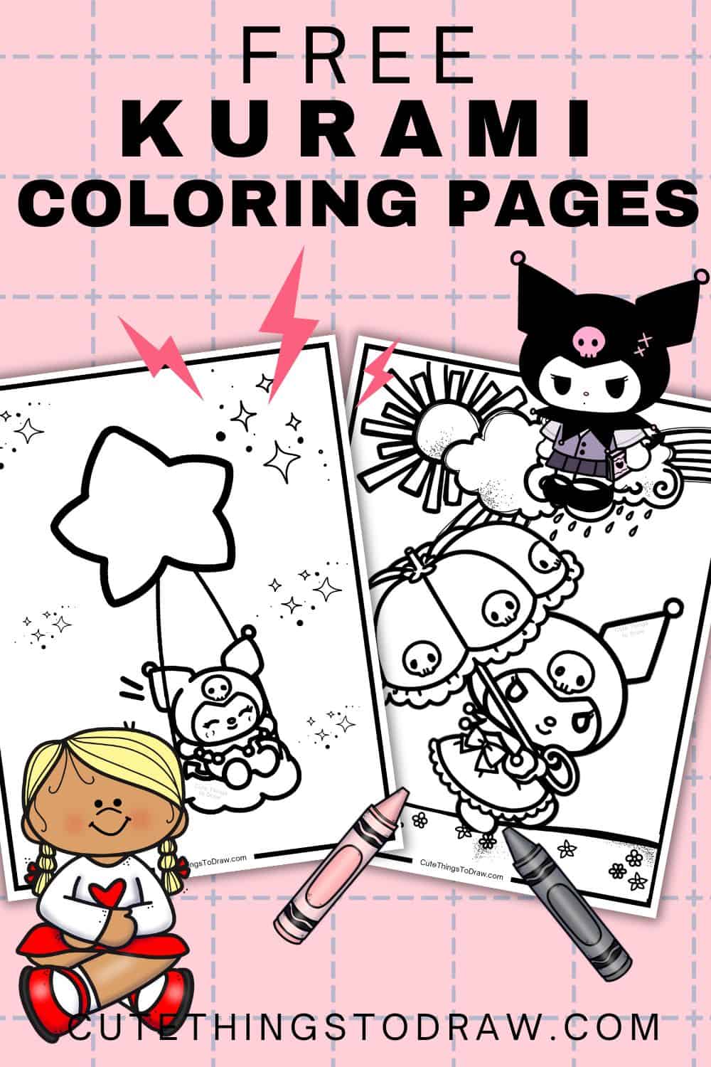 Cute Kuromi Coloring Pages (Free PDF Printables) - Cute Things to Draw