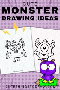 Cute Monster Drawing Ideas - Cute Things to Draw