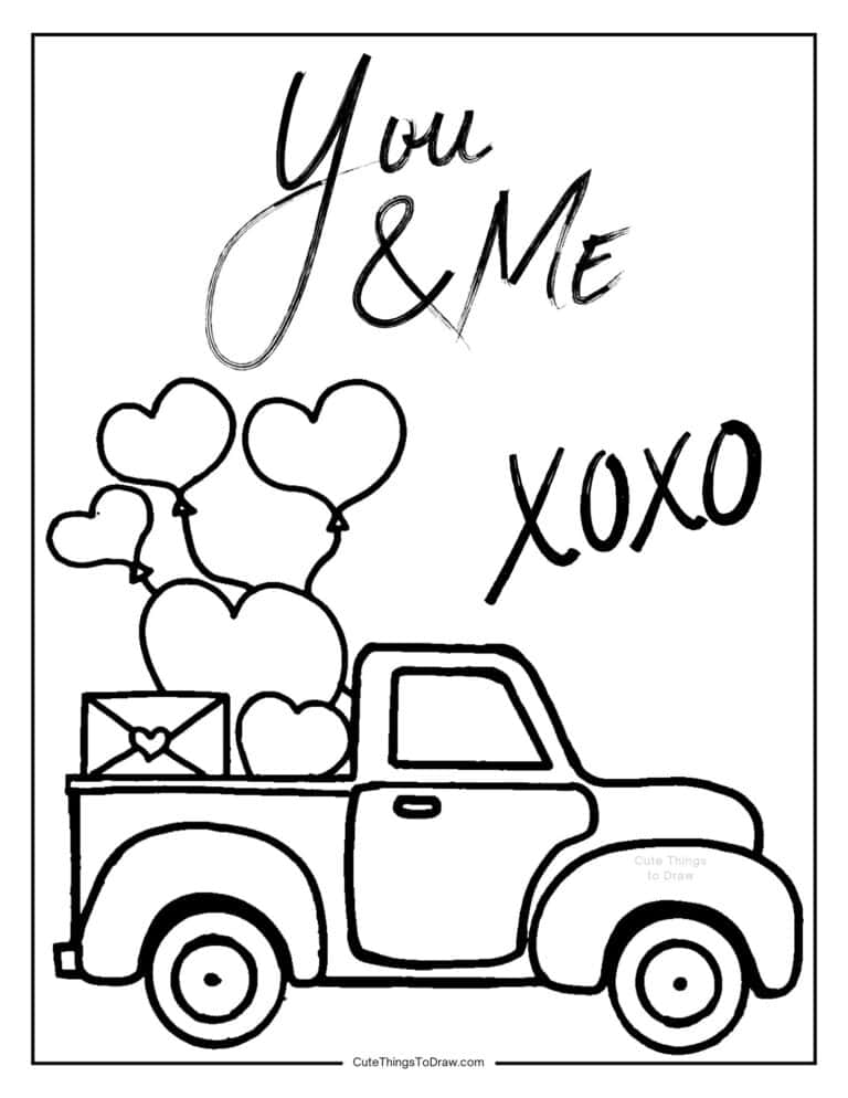Cute Valentine's Day Coloring Pages (Free PDF Printables) - Cute Things ...