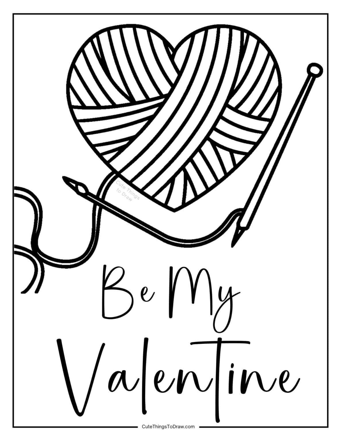 Cute Valentine's Day Coloring Pages (Free PDF Printables) - Cute Things ...