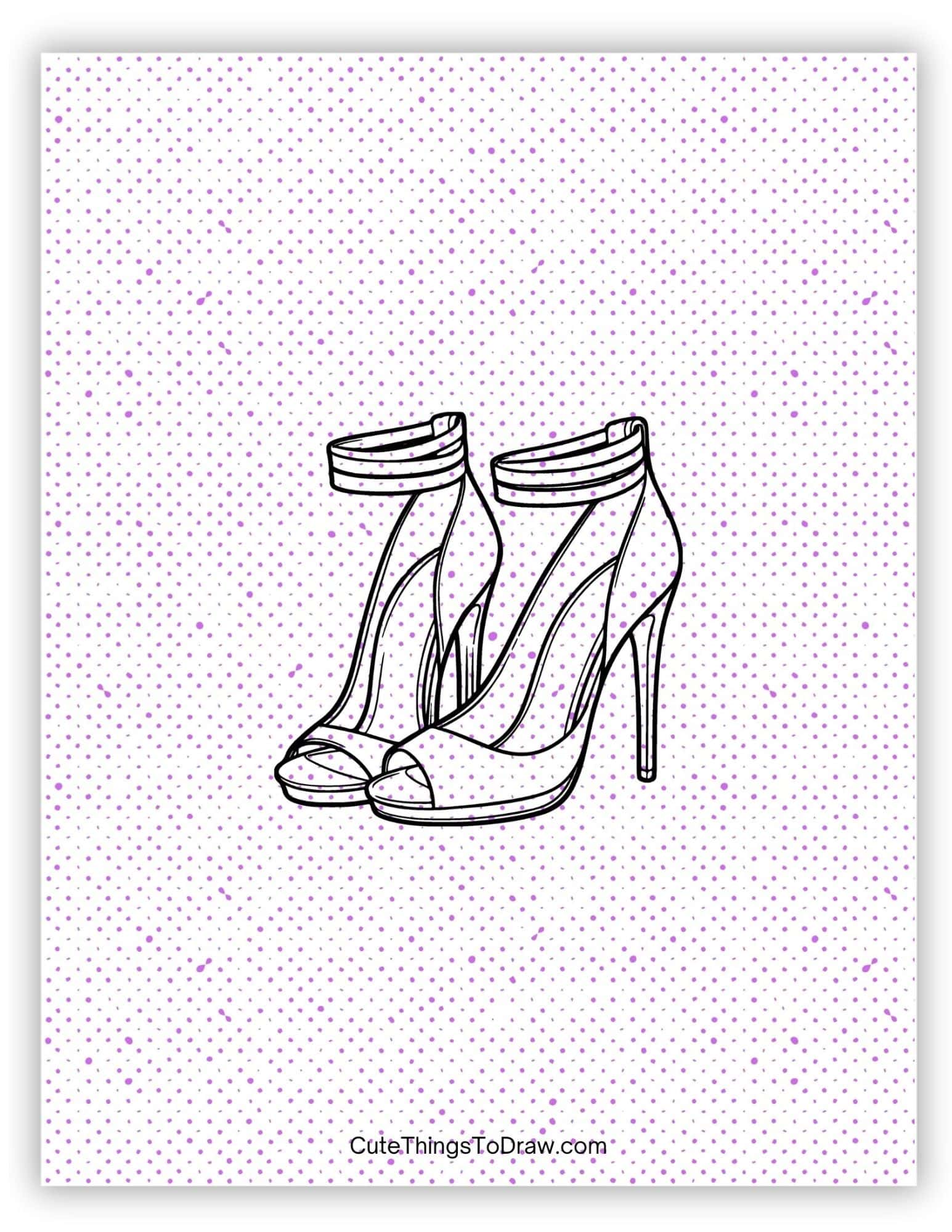 37 Cute Shoe Drawing Ideas - Cute Things to Draw