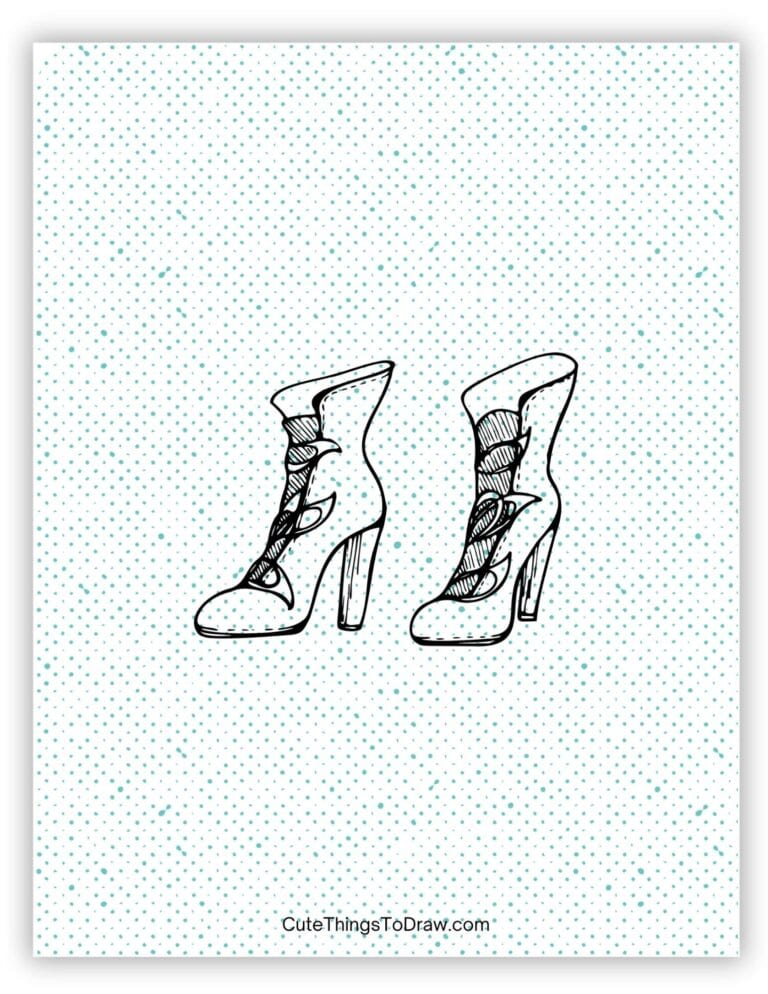 37 Cute Shoe Drawing Ideas - Cute Things to Draw