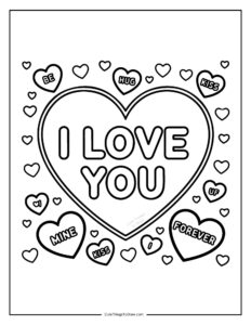 Cute Valentine's Day Coloring Pages (Free PDF Printables) - Cute Things ...