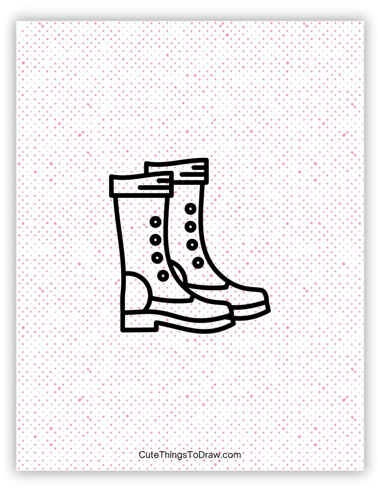 37 Cute Shoe Drawing Ideas - Cute Things to Draw