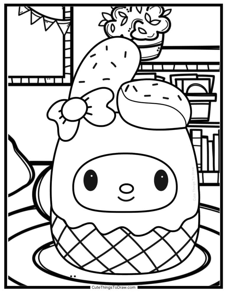Cute Sanrio Coloring Pages (Free PDF Printables) - Cute Things to Draw