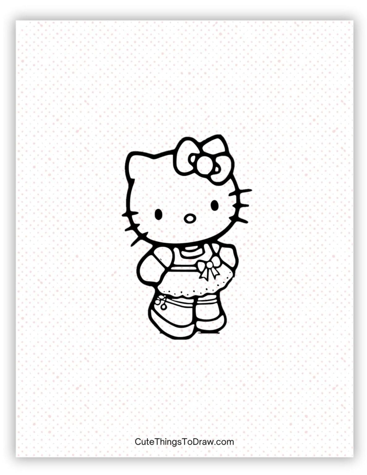 51 Cute Hello Kitty Drawing Ideas - Cute Things to Draw