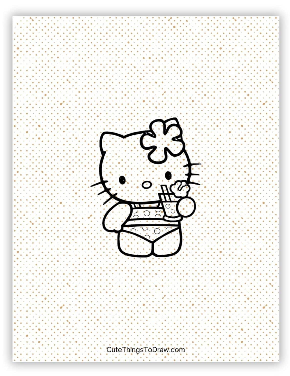 51 Cute Hello Kitty Drawing Ideas - Cute Things to Draw