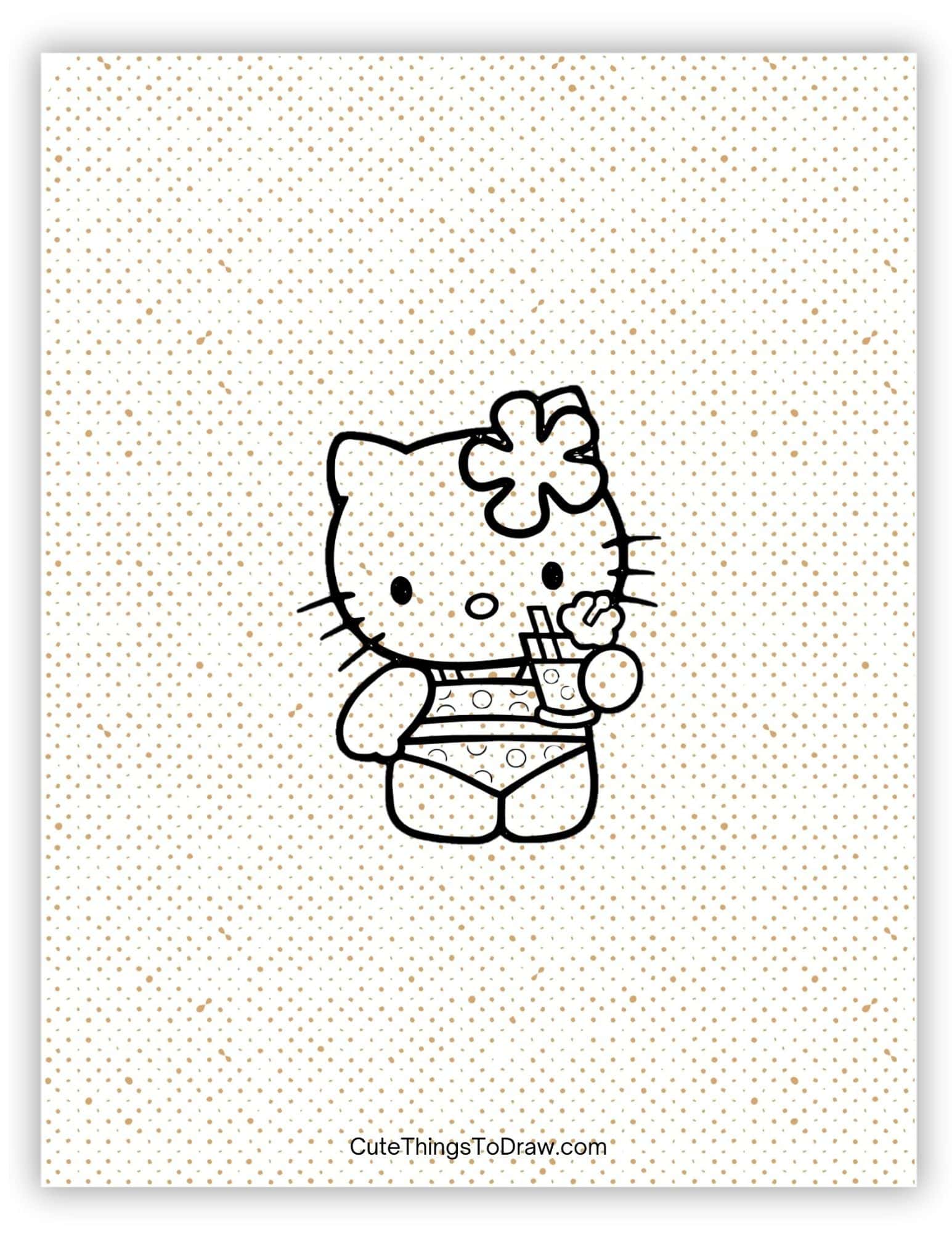 51 Cute Hello Kitty Drawing Ideas - Cute Things to Draw