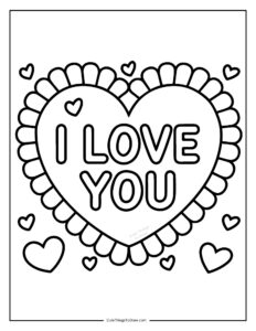 Cute Valentine's Day Coloring Pages (Free PDF Printables) - Cute Things ...