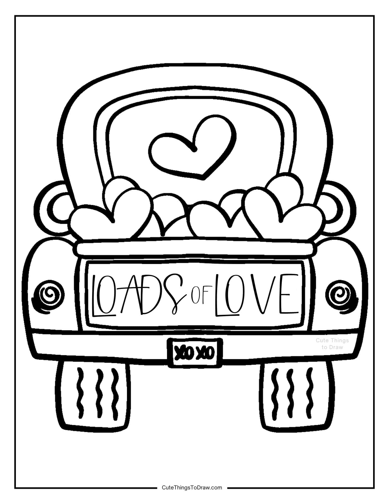 Cute Valentine's Day Coloring Pages (Free PDF Printables) - Cute Things ...