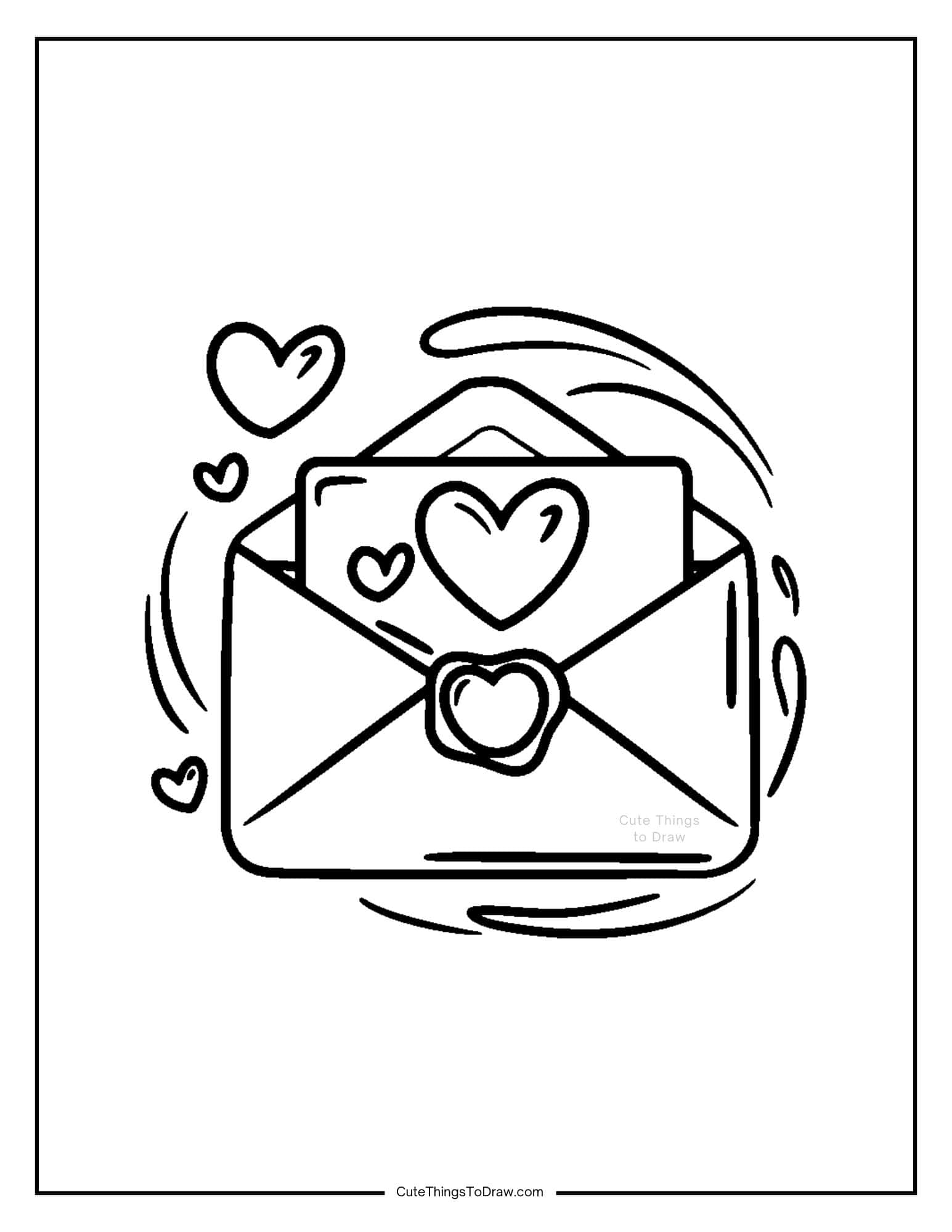 Cute Valentine's Day Coloring Pages (Free PDF Printables) - Cute Things ...