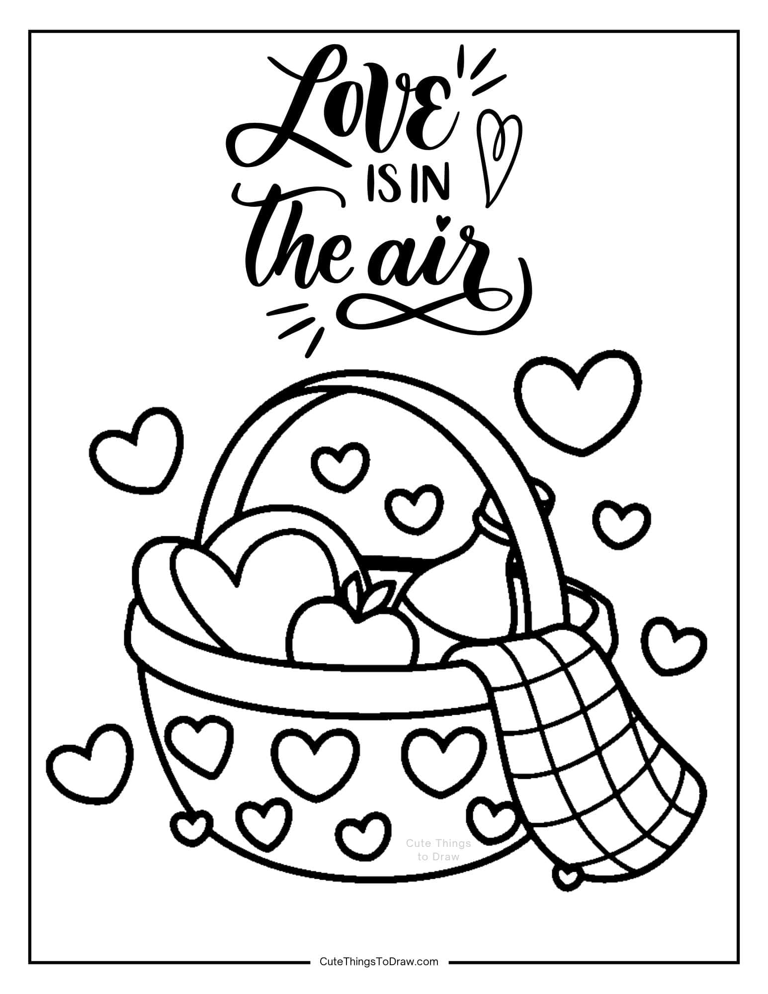 Cute Valentine's Day Coloring Pages (Free PDF Printables) - Cute Things ...