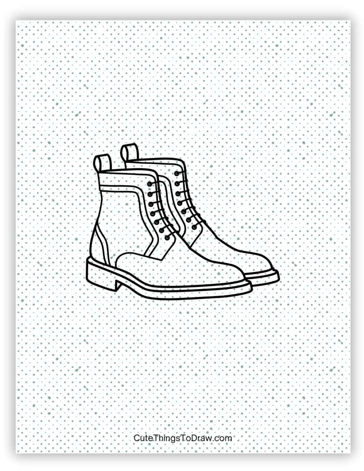 37 Cute Shoe Drawing Ideas - Cute Things to Draw