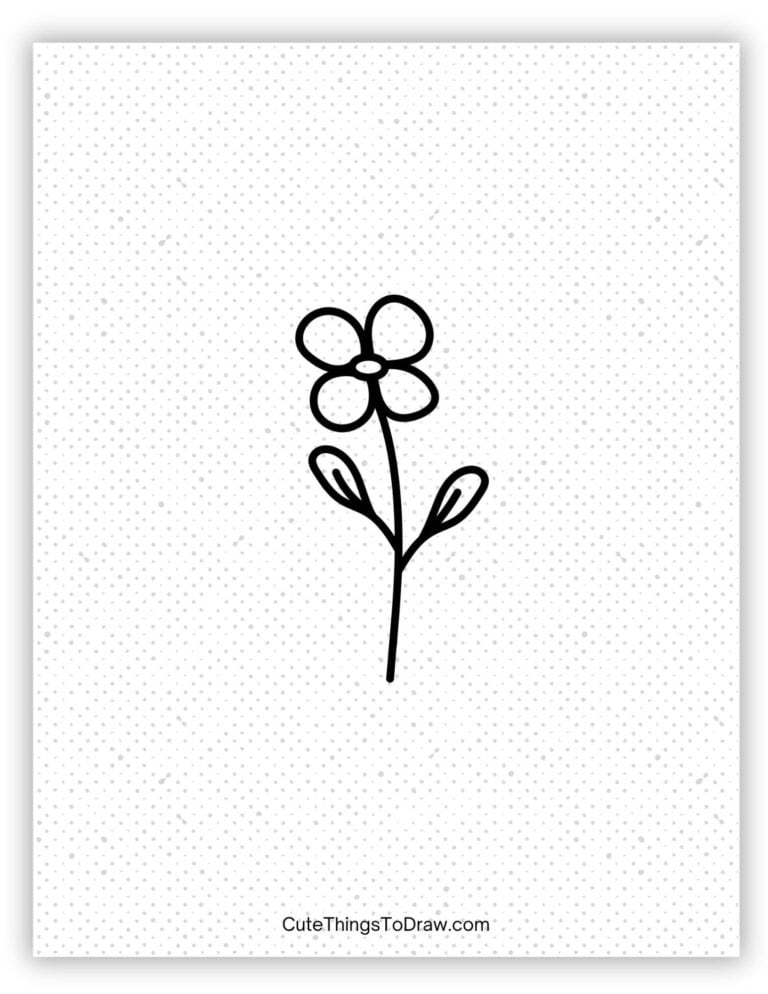 29 Cute Flower Drawing Ideas - Cute Things to Draw