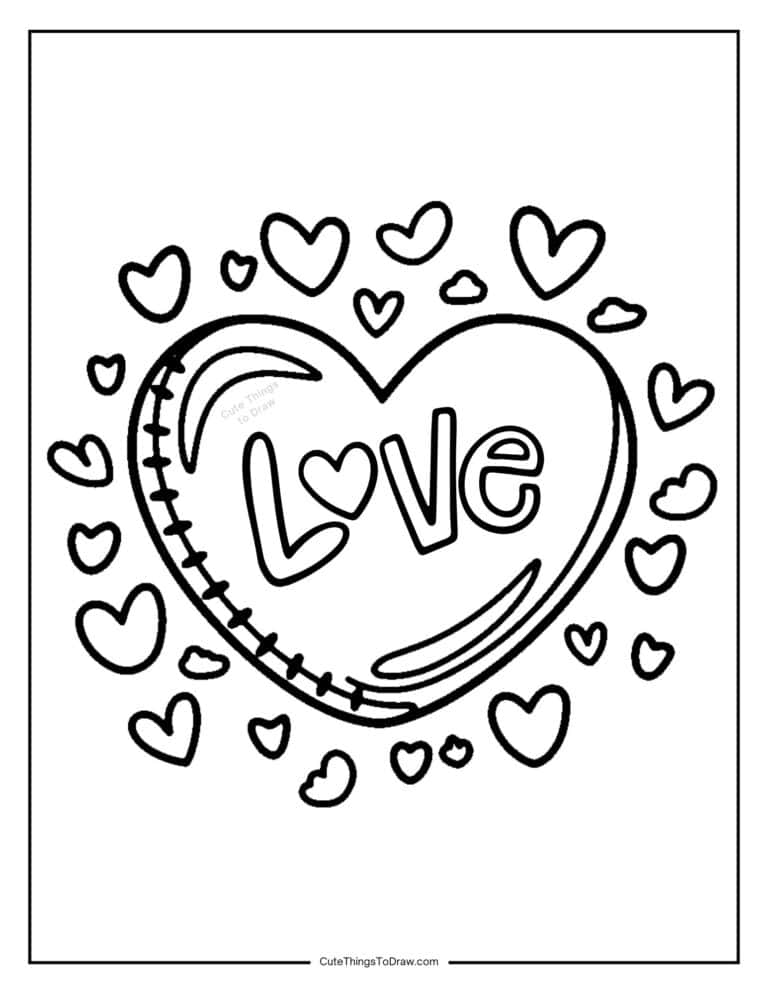 Cute Valentine's Day Coloring Pages (Free PDF Printables) - Cute Things ...
