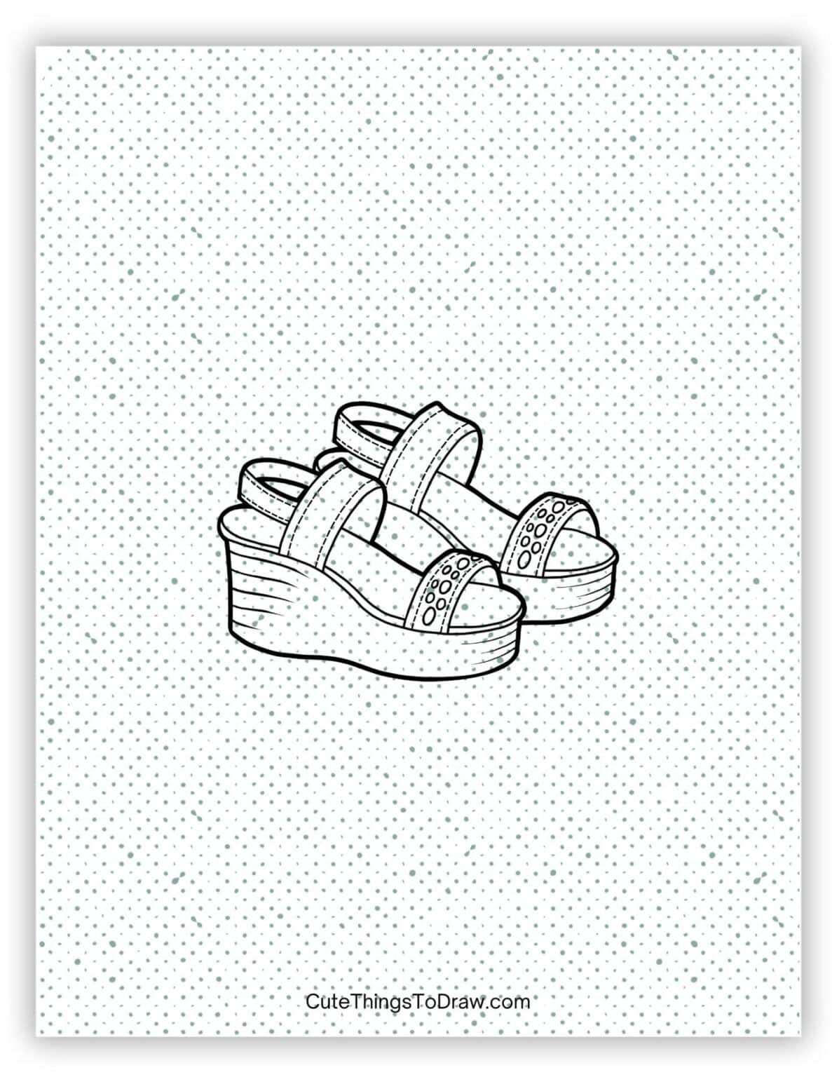 37 Cute Shoe Drawing Ideas - Cute Things to Draw