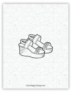 37 Cute Shoe Drawing Ideas - Cute Things to Draw