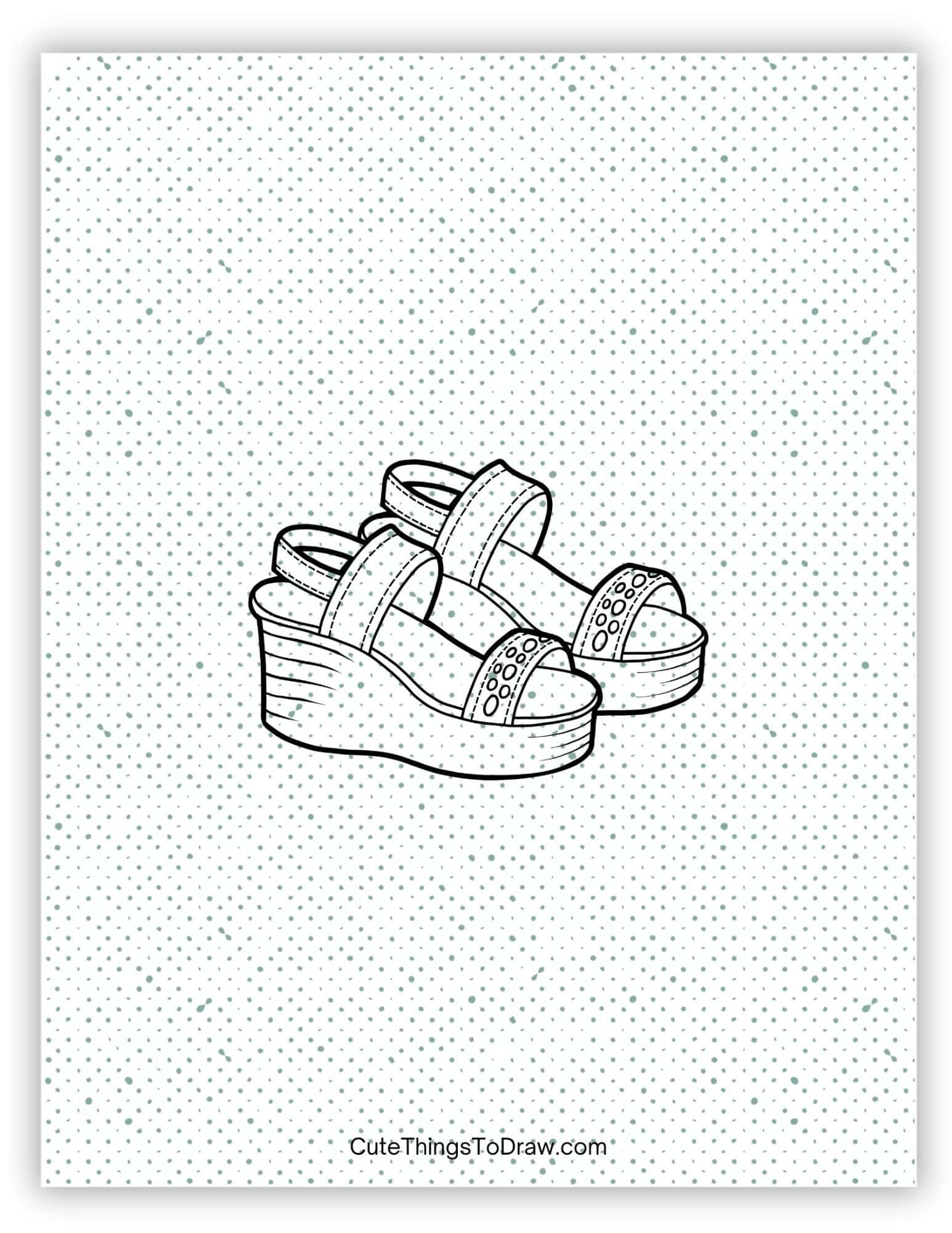 37 Cute Shoe Drawing Ideas - Cute Things to Draw