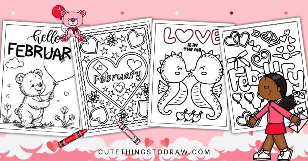 23 Cute Winter Coloring Pages (Free PDF Printables) - Cute Things to Draw