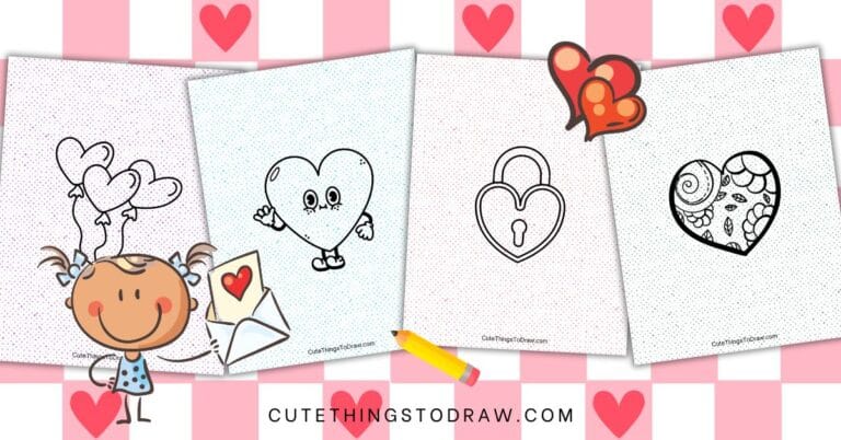 Cute Heart Drawing Ideas - Cute Things to Draw